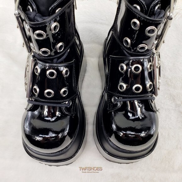 Demonia | Shoes | Bear 4 Platform Ankle Boots Goth Punk Rave | Poshmark